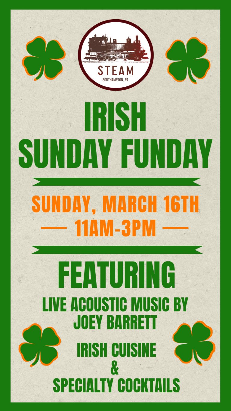 Irish Sunday Funday - Steam Pub